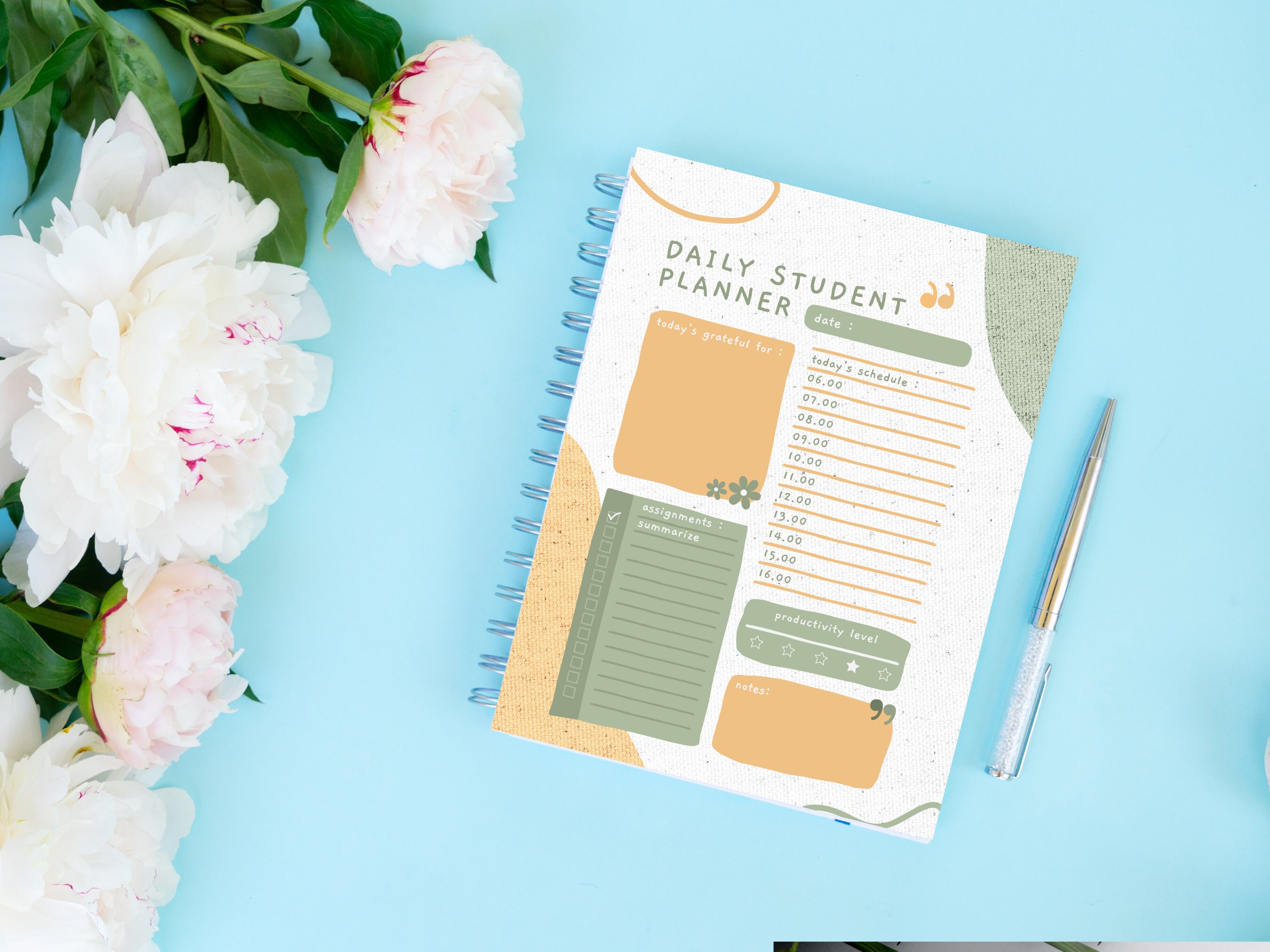 Printable College Student Planner | Daily Planner | Boho Student ...