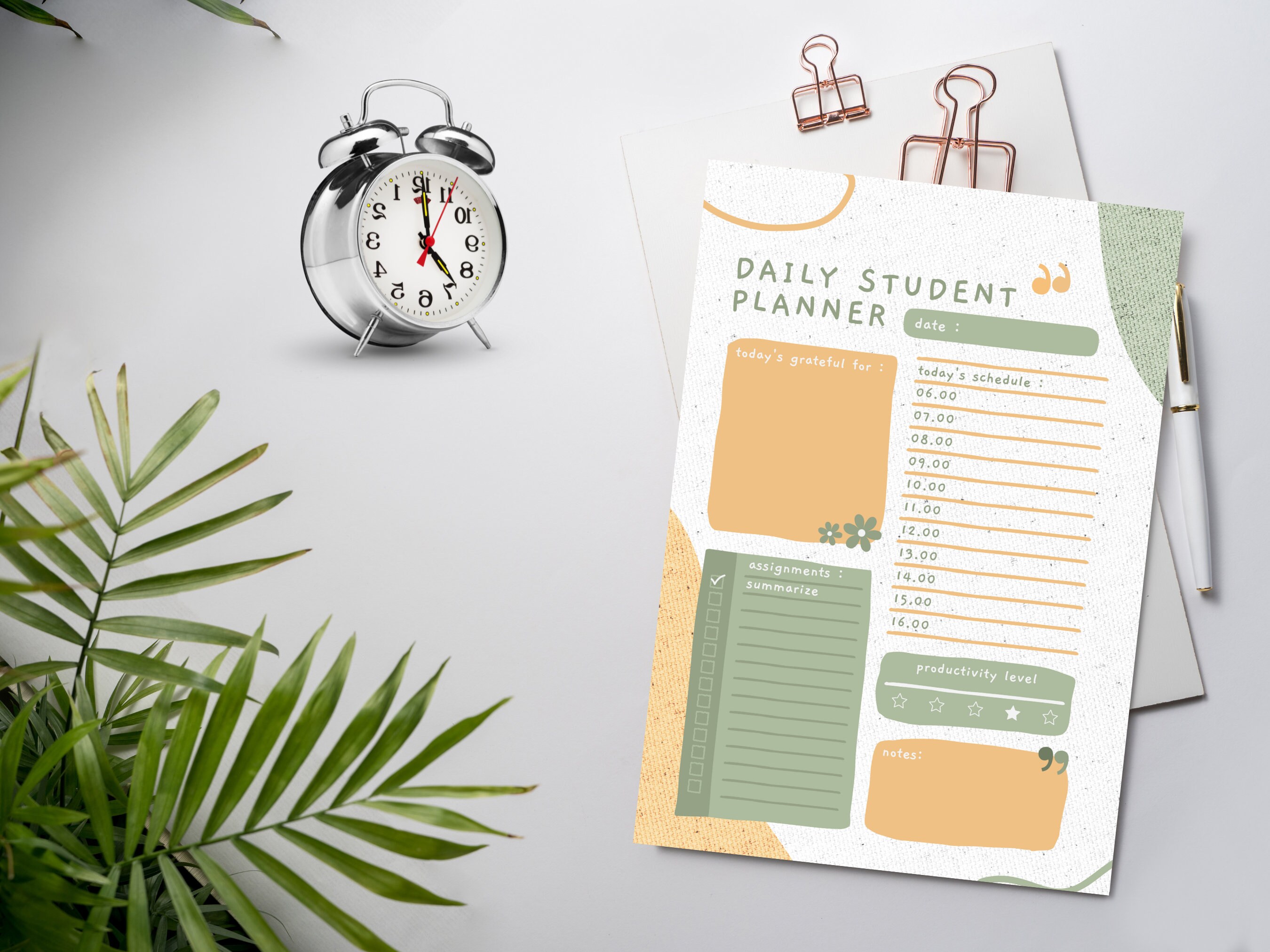 Printable College Student Planner Daily Planner Boho Student Planner ...