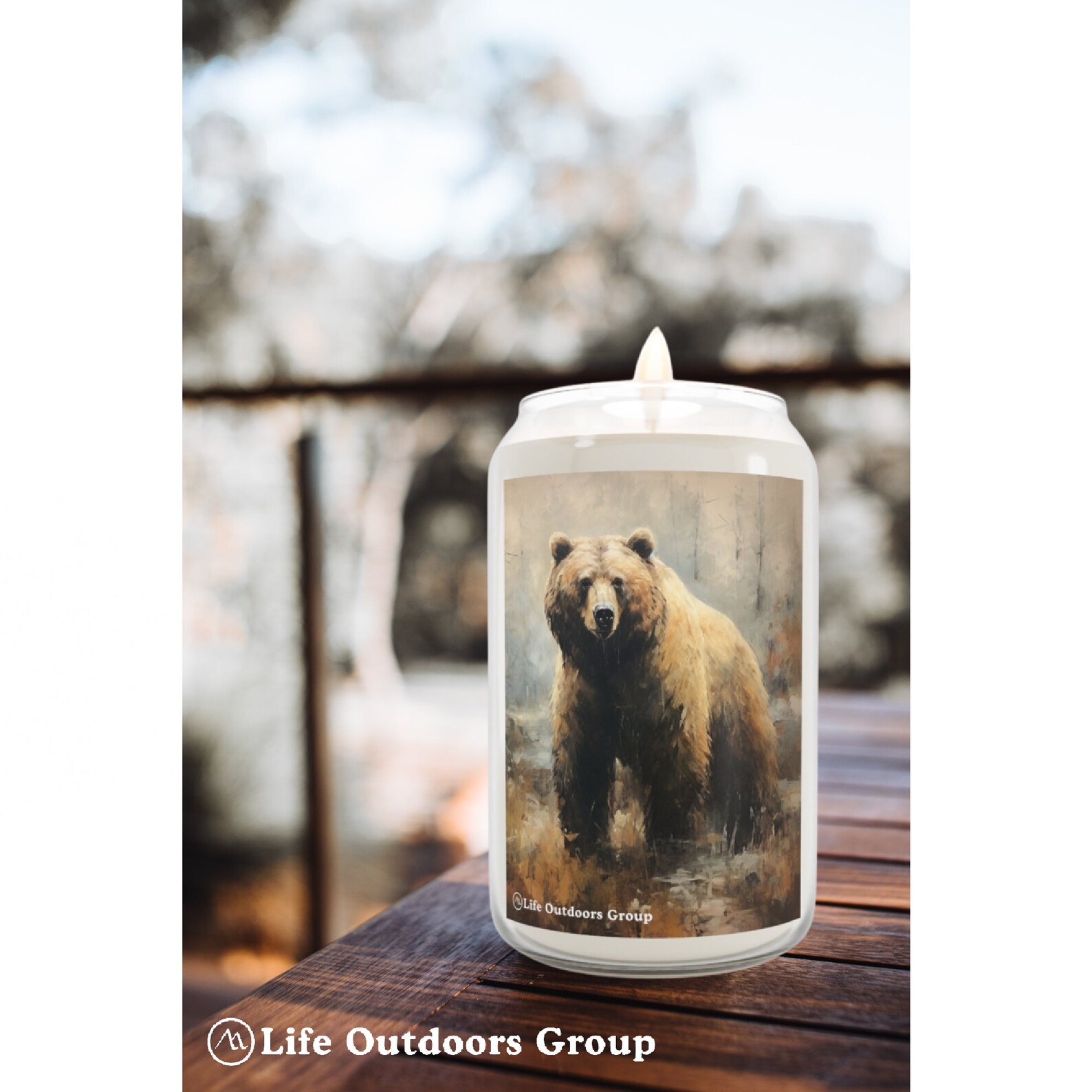 Grizzly Bear Soy Wax Candle, National Parks Candles, Animal Lover Gift ...