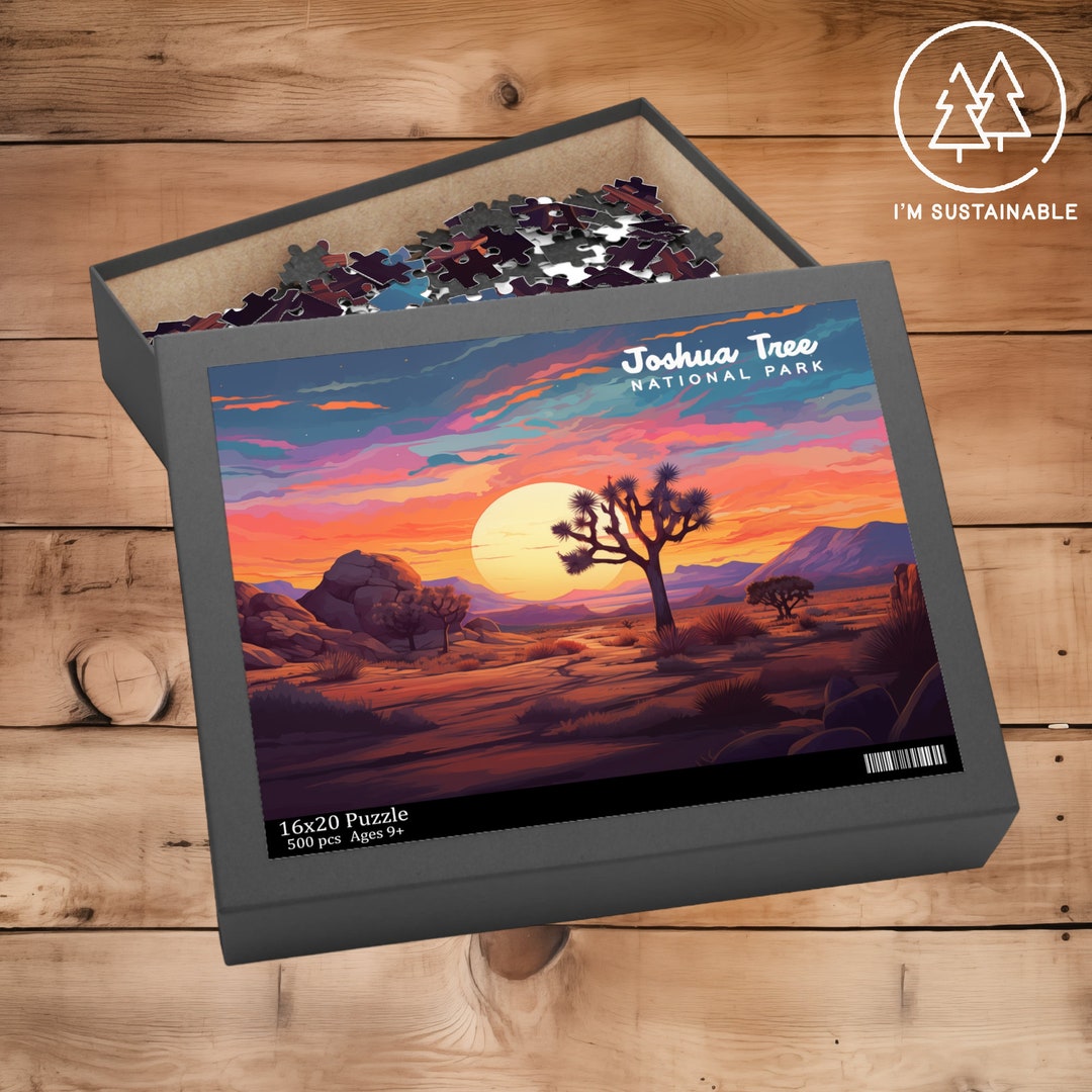 Joshua Tree National Park 500-piece Jigsaw Puzzle, National Park Gift ...