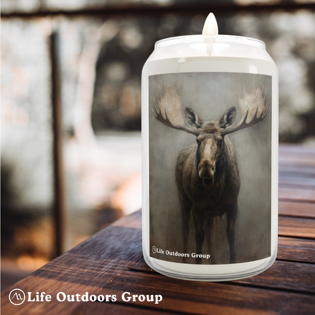 Soy Wax Candle, National Parks Candles, Animal Lover Gift, Moose Design ...