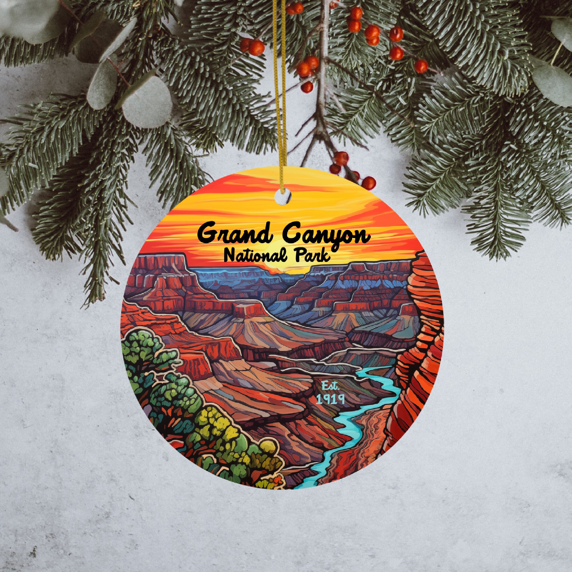 Grand Canyon National Park Ornament, Colorado River Ornament, Stocking ...