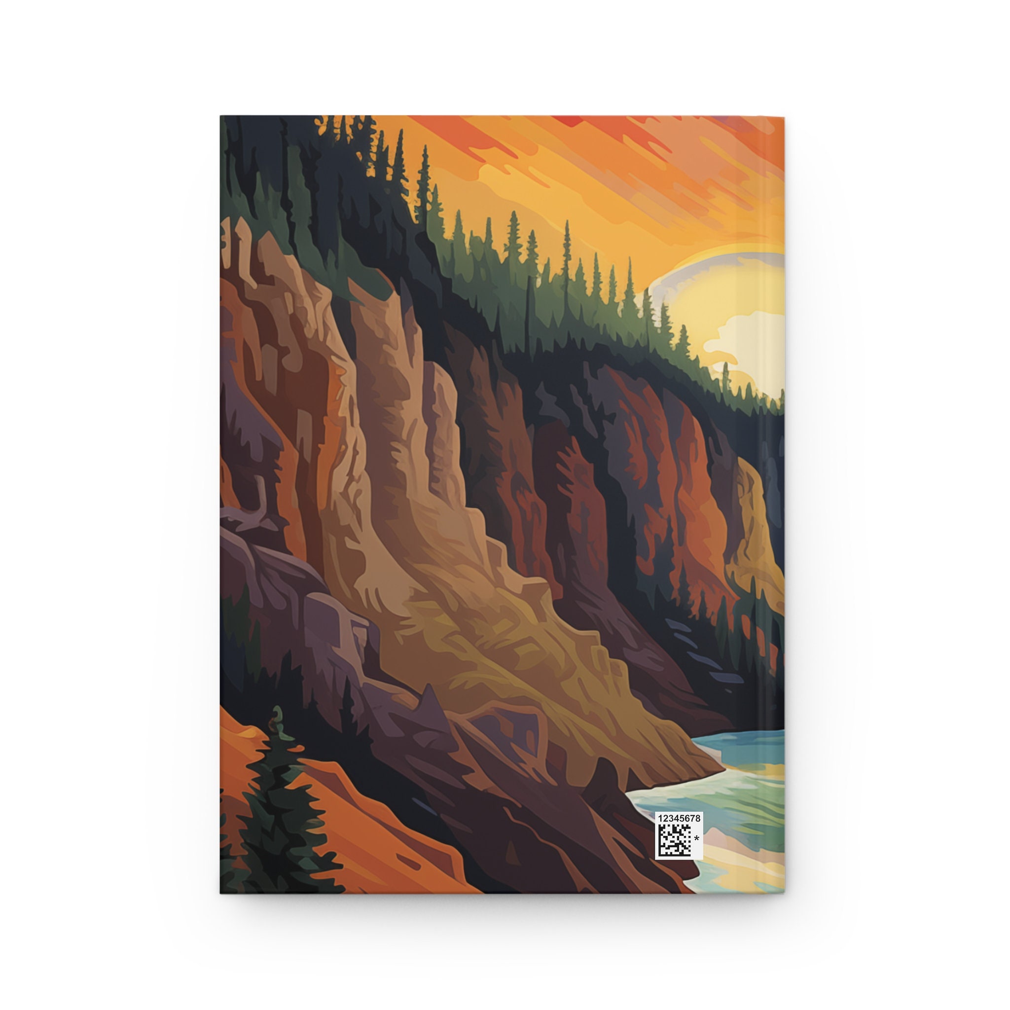 Yellowstone National Park Travel Hardcover Journal, Upper Falls ...