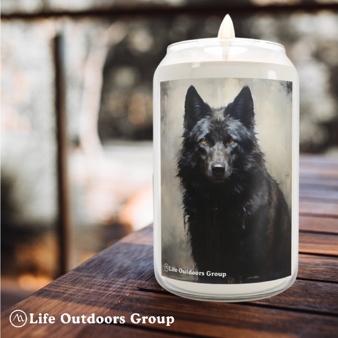 National Parks Wolf Vanilla Bean Scented Candle, Animal Lover Gift ...
