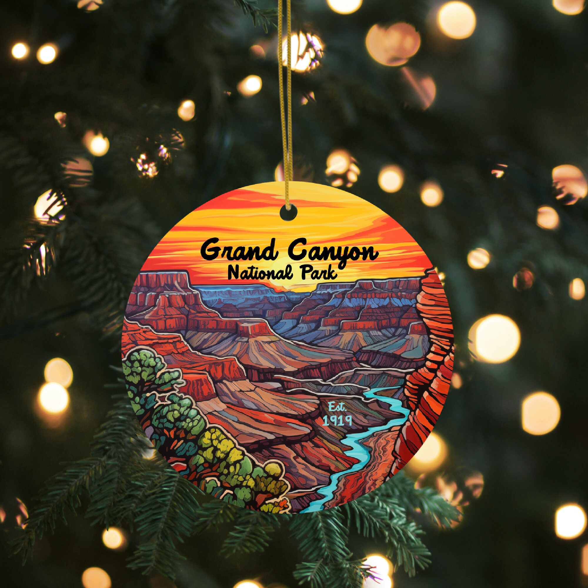 Grand Canyon National Park Ornament, Colorado River Ornament, Stocking ...