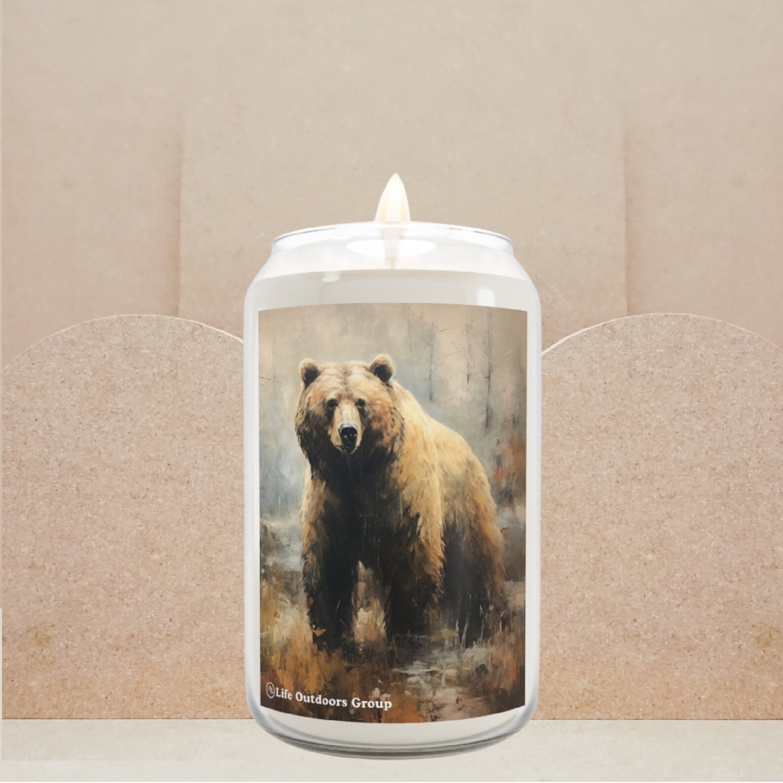 Grizzly Bear Soy Wax Candle, National Parks Candles, Animal Lover Gift ...