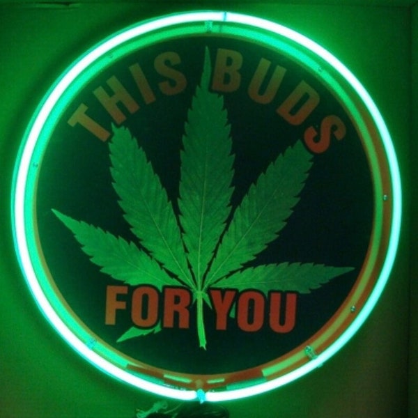 Pot Leaf Neon Sign - Etsy