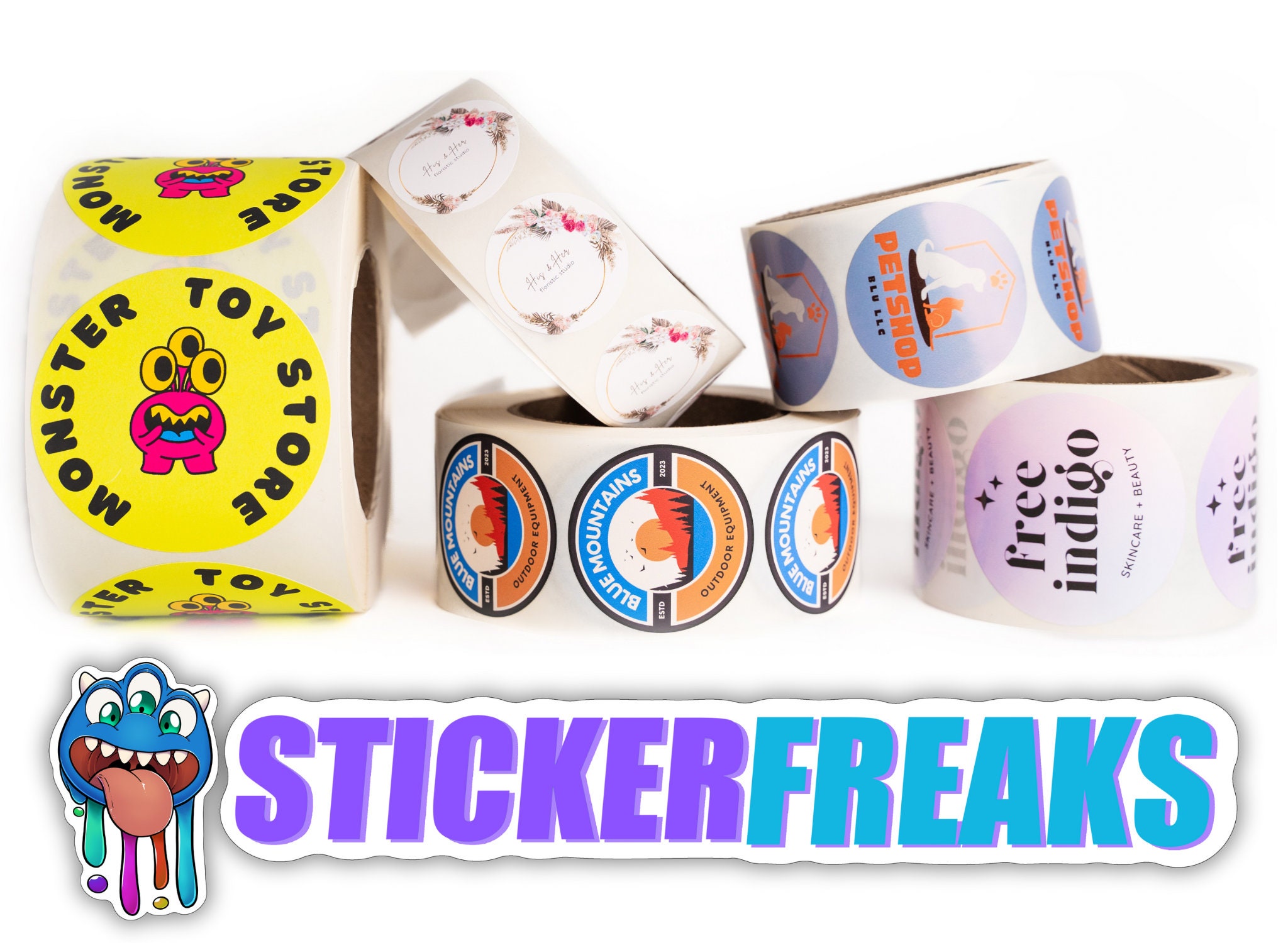 150 Circle Labels on a Roll, Personalized With Your Own Design and Logo ...