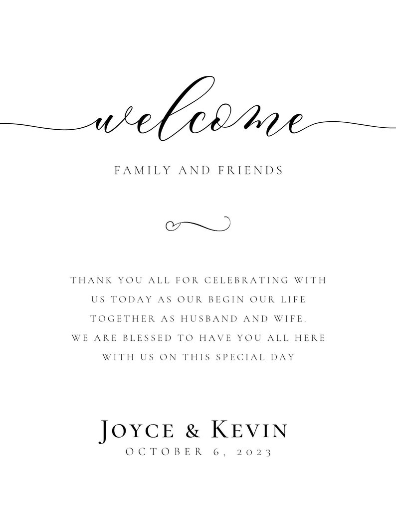 Wedding Welcome Sign Digital Download - Etsy