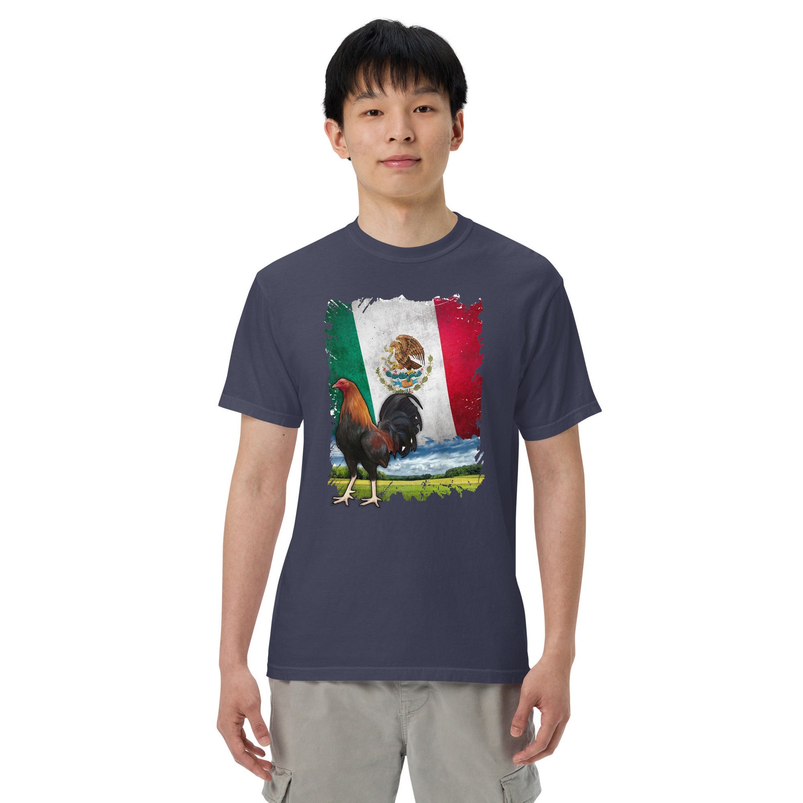 Gamecock With Mexican Flag Gaff Gamefowl Game Rooster Gallo ...