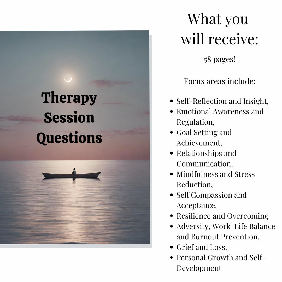 Self-discovery Therapy Session Questions Guide, Emotional Wellness ...