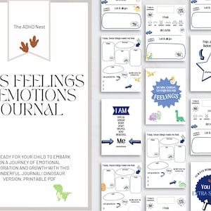 Kids Feelings and Emotions Printable Journal Understanding Feelings for ...