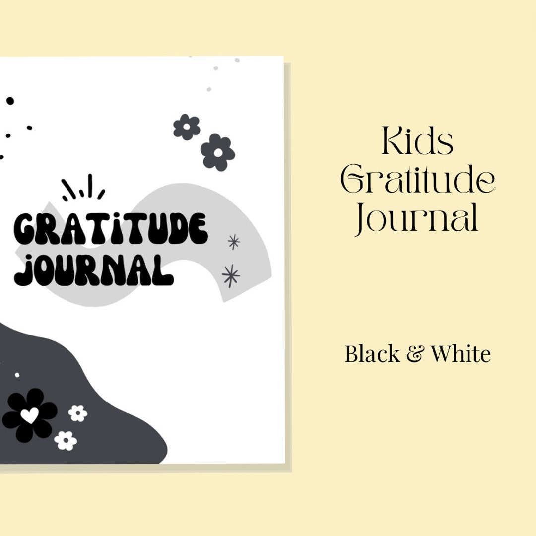 Kids Gratitude Journal Printable PDF 8.5x11 100 Pages With - Etsy