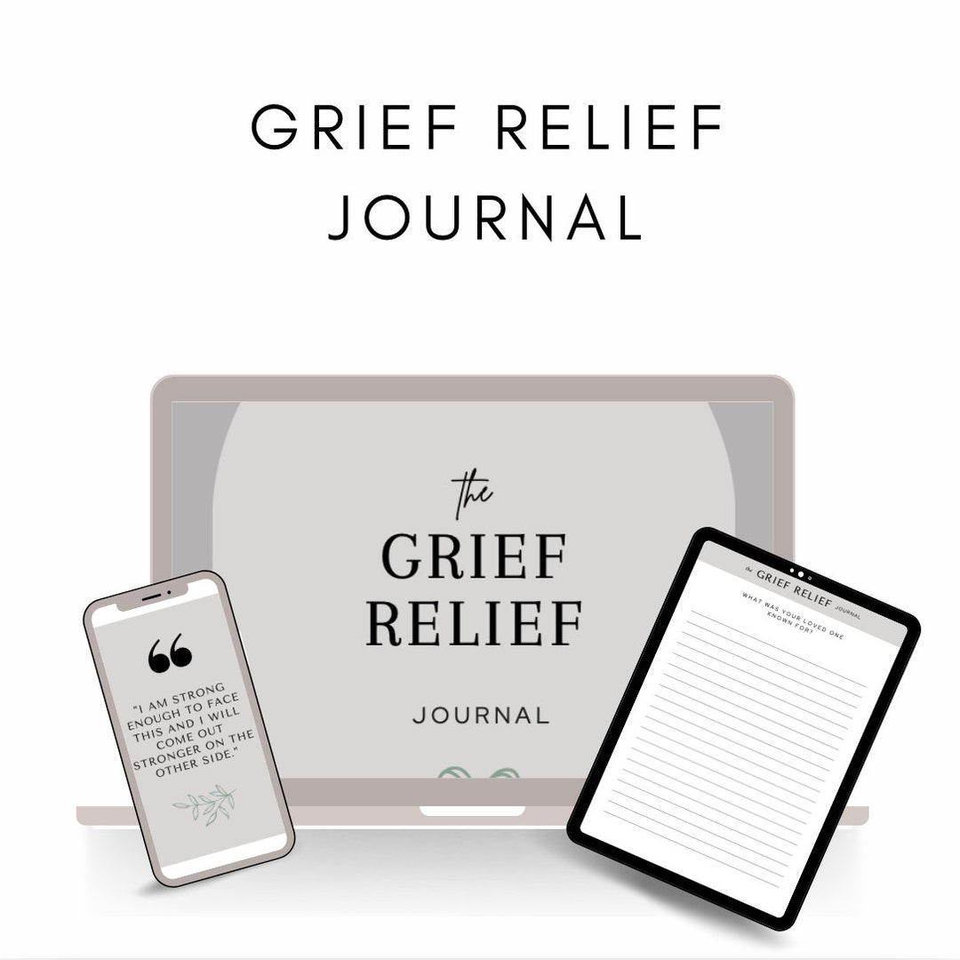Grief Therapy Journal Kids and Adults Canva Template Printable Pdf ...