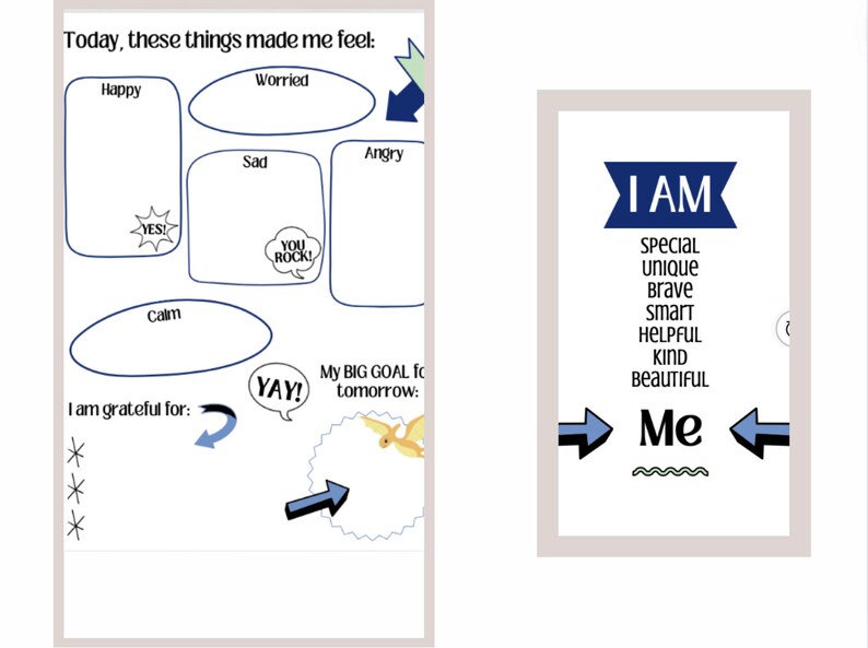 Kids Feelings and Emotions Printable Journal Understanding Feelings for ...