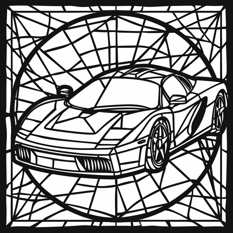 30 Cool Car Coloring Book Pages, Coloring Pages for Kids and Adults ...