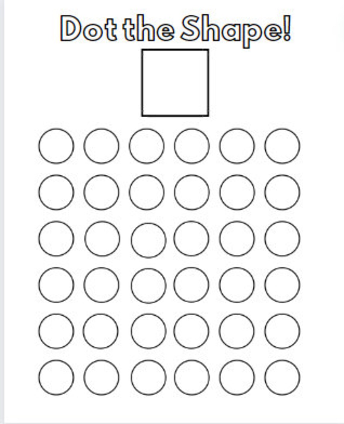 65 Do a Dot Printable Activity Sheets, Activity Sheets for Kids ...