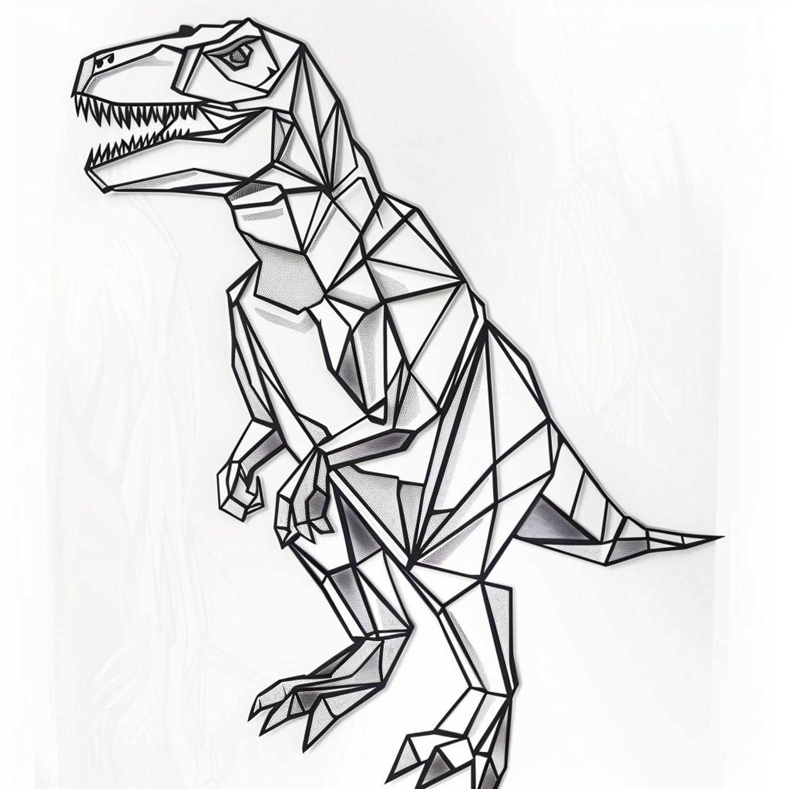 Dinosaur Coloring Book: 30 Grayscale Pages for Kids & Adults (PDF ...