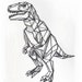 Dinosaur Coloring Book: 30 Grayscale Pages for Kids & Adults (PDF ...