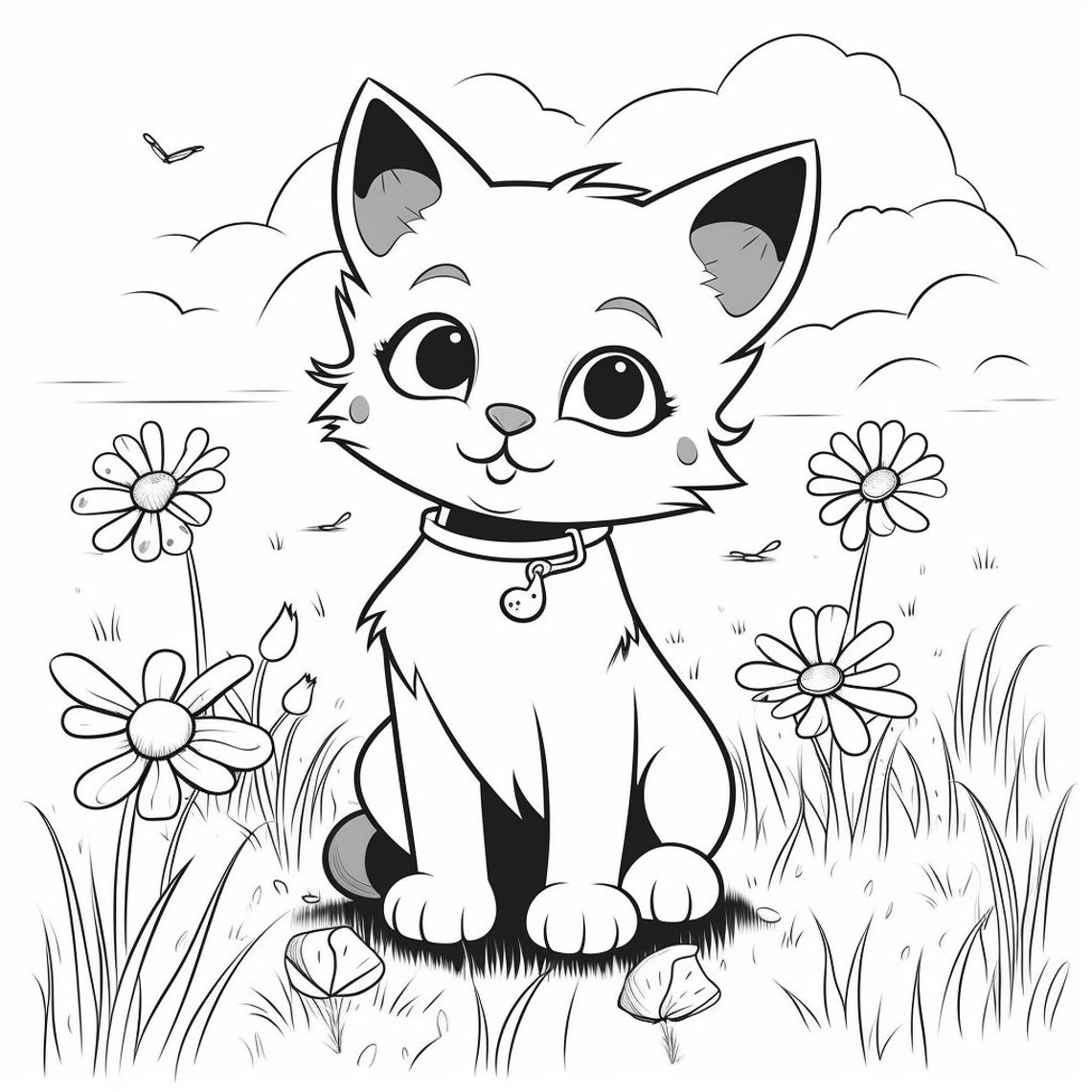 11 Cute Farm Animals Coloring Book Pages, Coloring Pages for Kids and ...