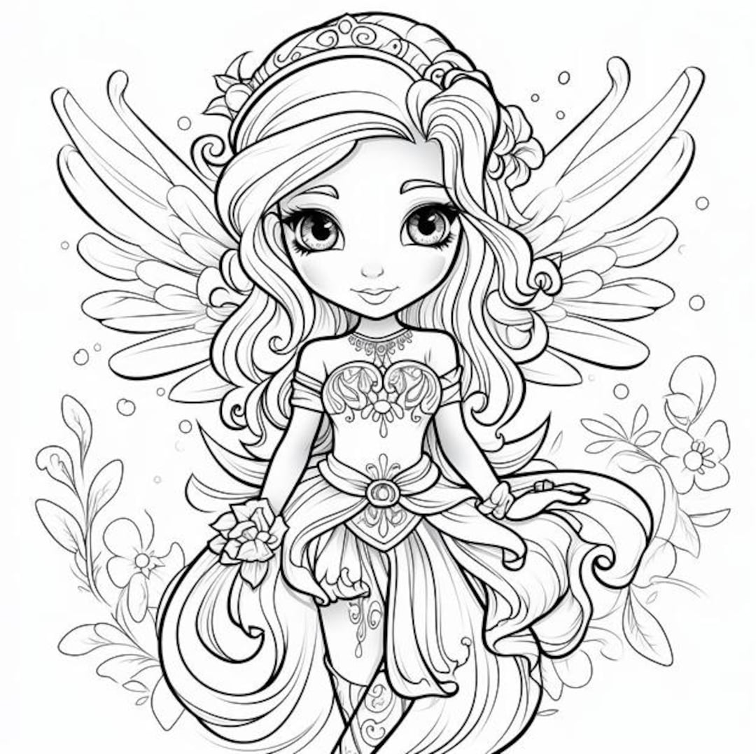40 Magical Coloring Pages Bundle, 2 Individual Files, Coloring Pages ...