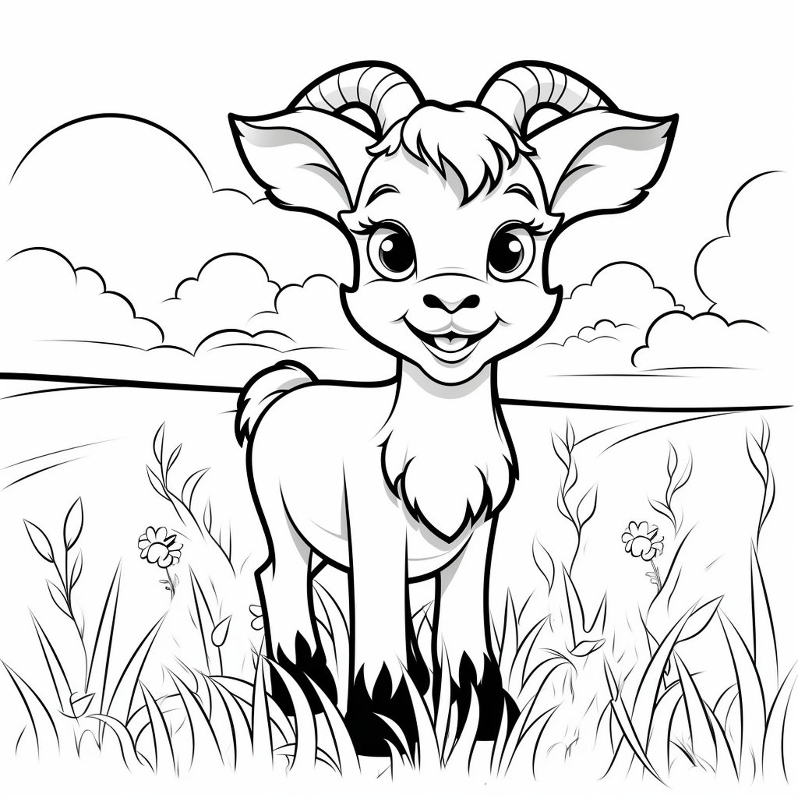 11 Cute Farm Animals Coloring Book Pages, Coloring Pages for Kids and ...
