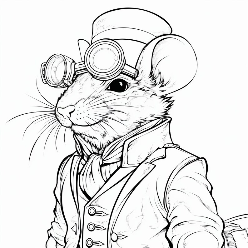 18 Furry Friends Coloring Book Pages, Coloring Pages for Kids and ...