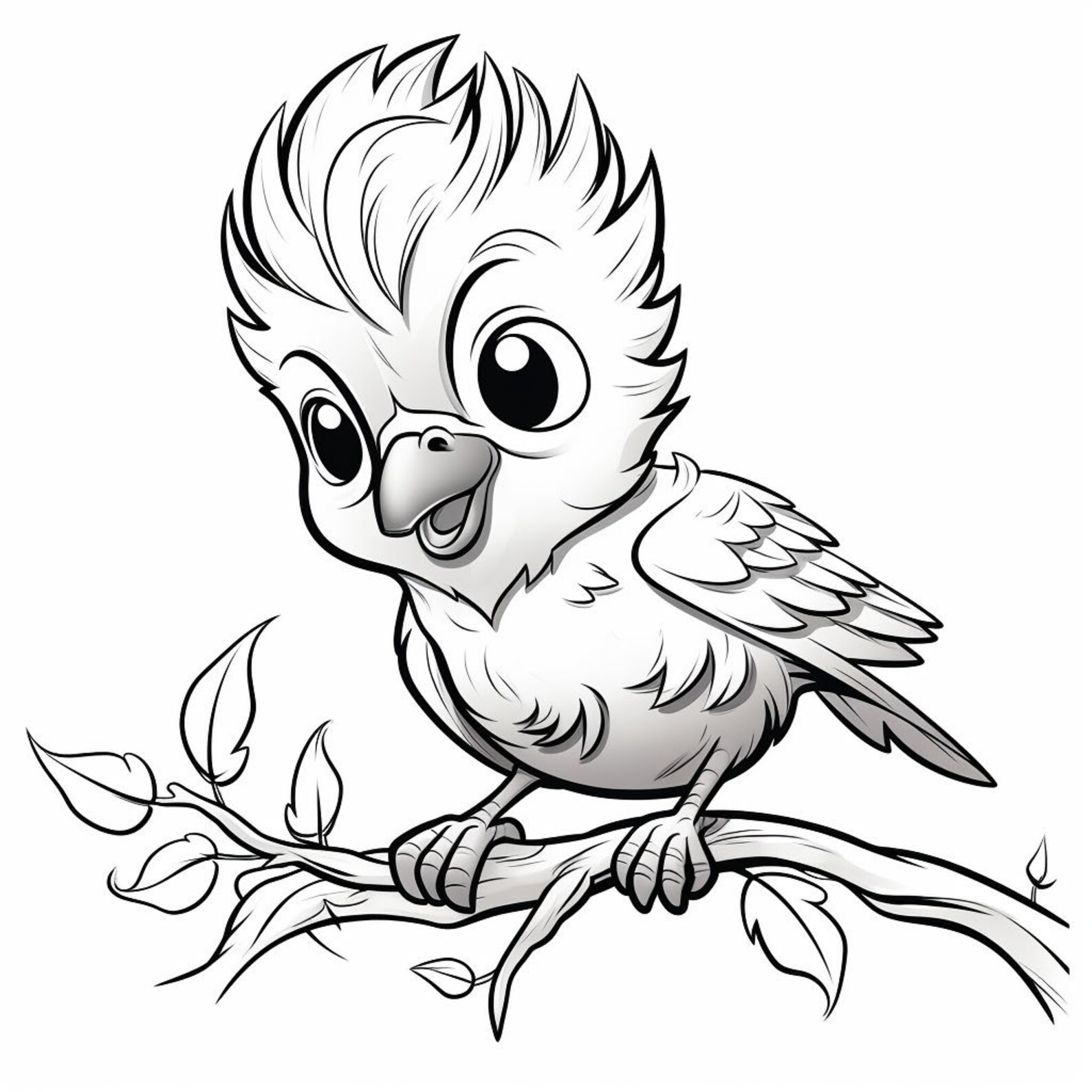 20 Baby Birds Coloring Book Pages, Coloring Pages for Kids and Adults ...