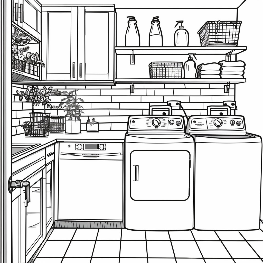 21 Aesthetic Room Coloring Book Pages, Coloring Pages for Kids and ...