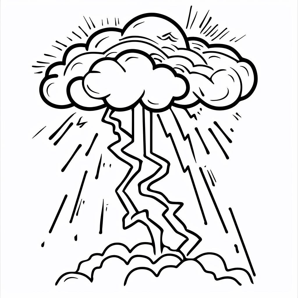 20 Weather Coloring Book Pages, Coloring Pages for Kids and Adults ...