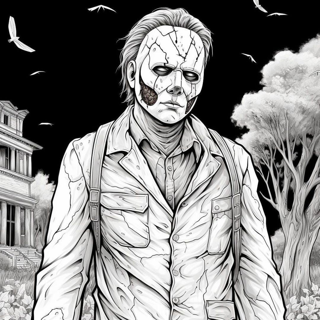 99 Spooky Coloring Pages Bundle,4 Individual Files, Coloring Pages for ...