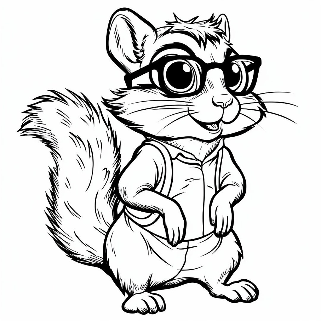 18 Furry Friends Coloring Book Pages, Coloring Pages for Kids and ...