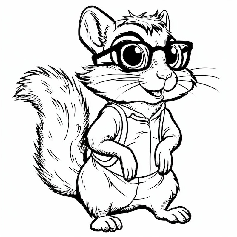 18 Furry Friends Coloring Book Pages, Coloring Pages for Kids and ...