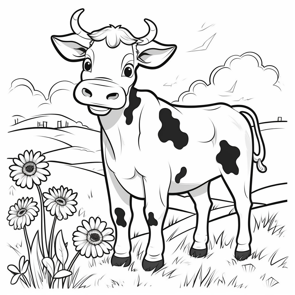 11 Cute Farm Animals Coloring Book Pages, Coloring Pages for Kids and ...