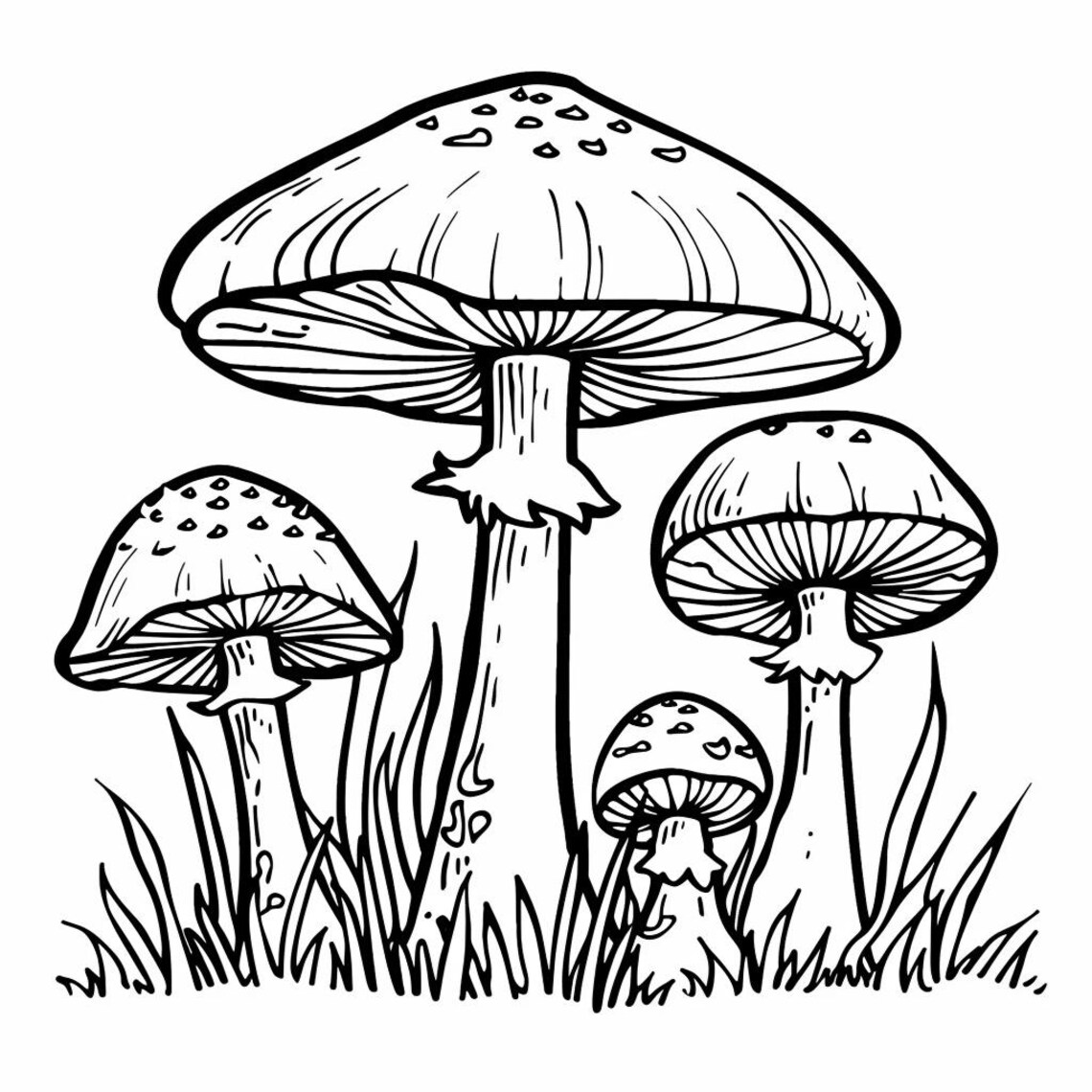 104 Cottagecore Coloring Pages Bundle, 4 Individual Files, Coloring ...