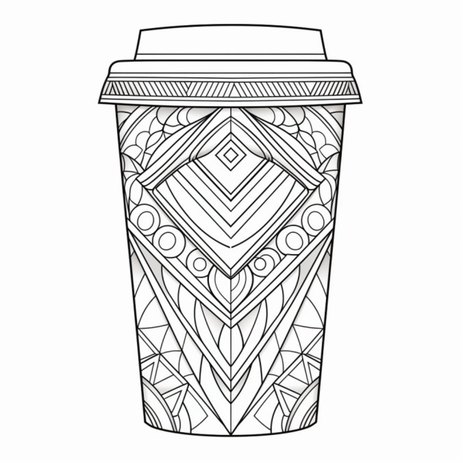 30 Coffee Coloring Book Pages, Coloring Pages for Kids and Adults ...