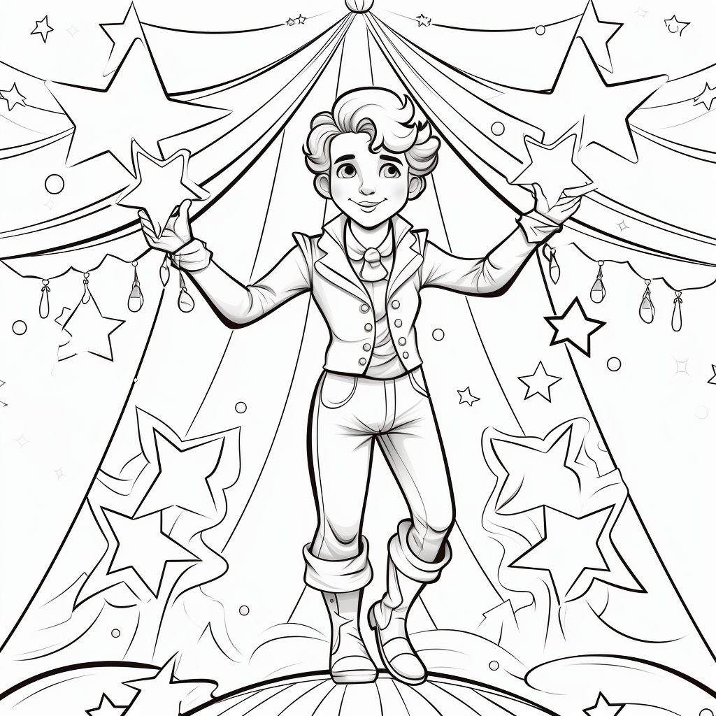 20 Circus Coloring Book Pages, Coloring Pages for Kids and Adults ...
