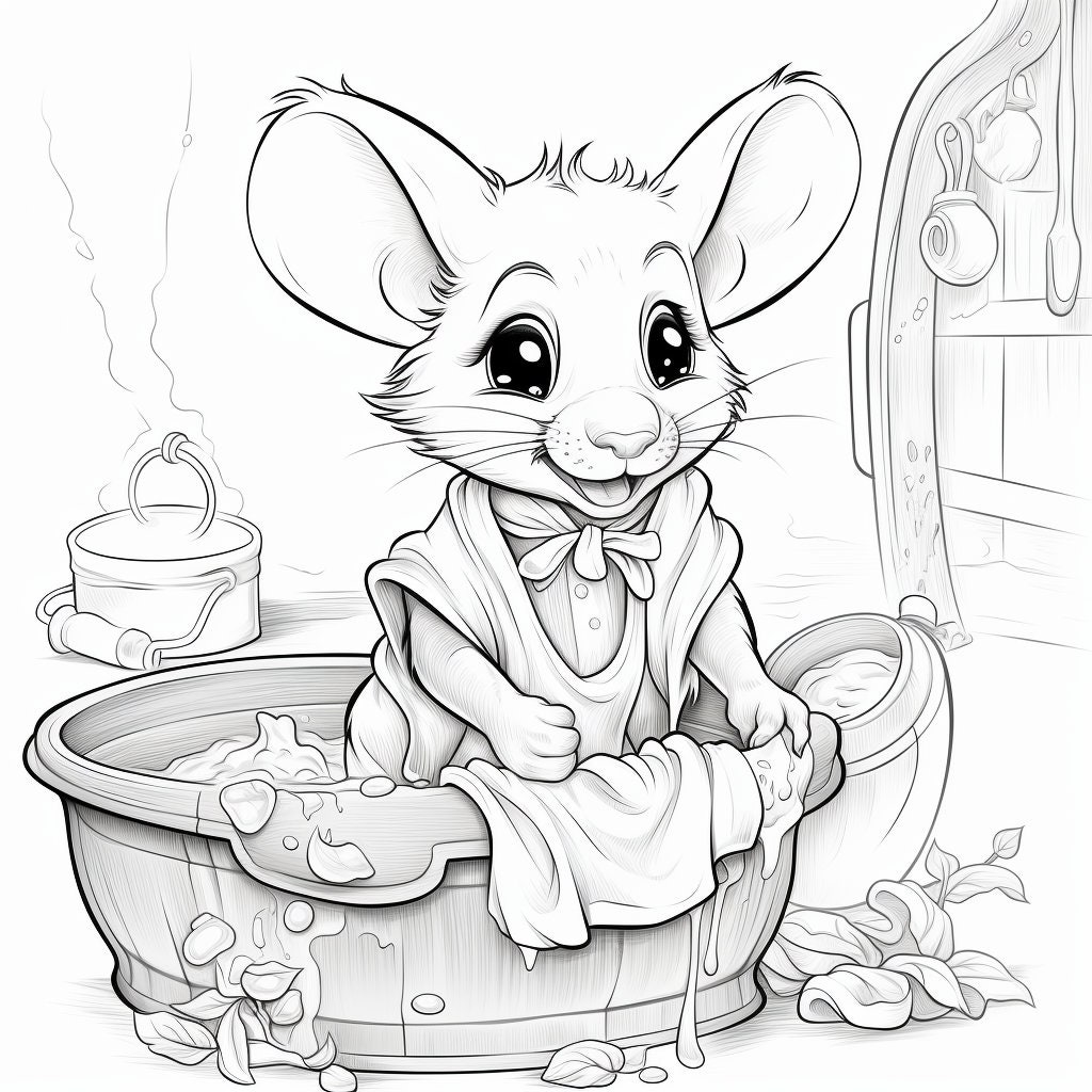 18 Furry Friends Coloring Book Pages, Coloring Pages for Kids and ...