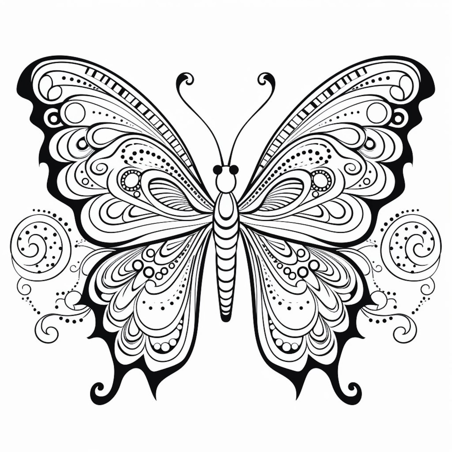 Butterfly Coloring Book Pages: 22 Printable Designs (PDF Download) - Etsy