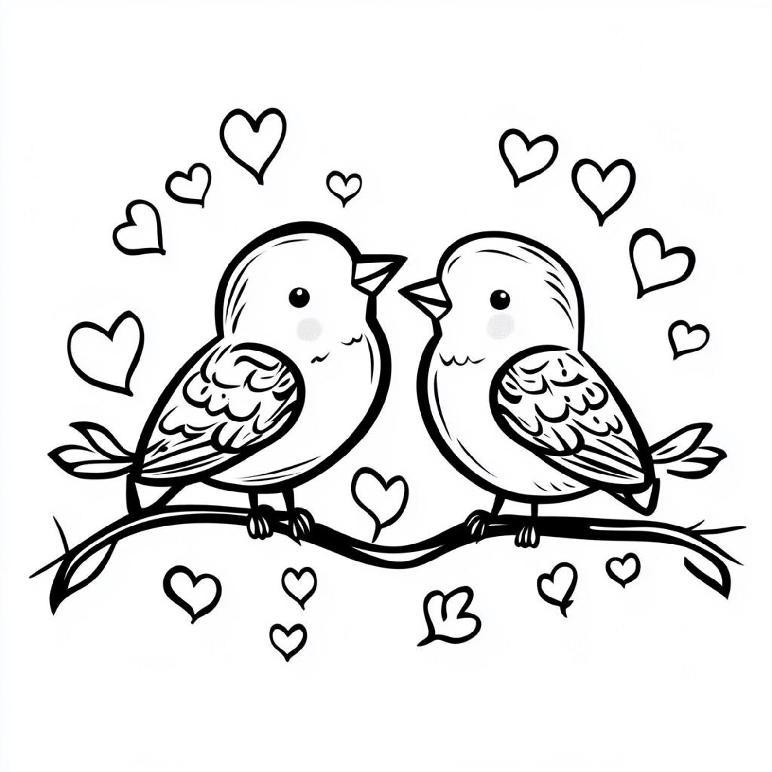 20 Cute Valentines Day Coloring Book Pages, Coloring Pages for Kids and ...