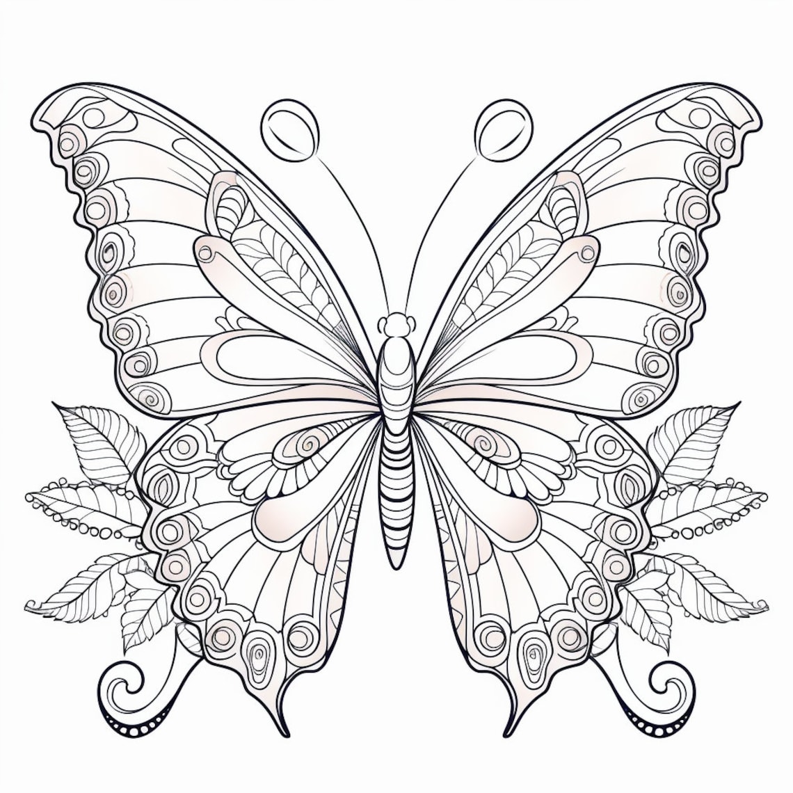 Butterfly Coloring Book Pages: 22 Printable Designs (PDF Download) - Etsy