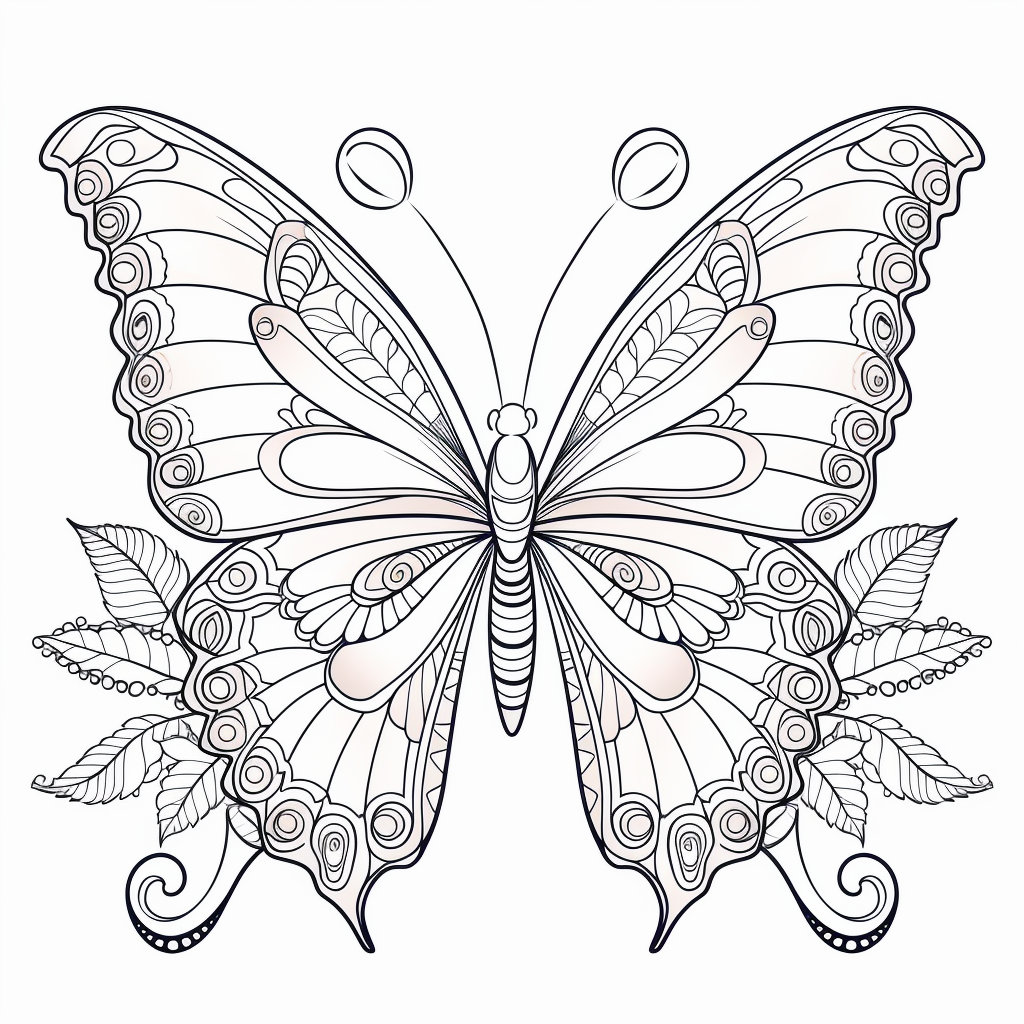 Butterfly Coloring Book Pages: 22 Printable Designs (PDF Download) - Etsy