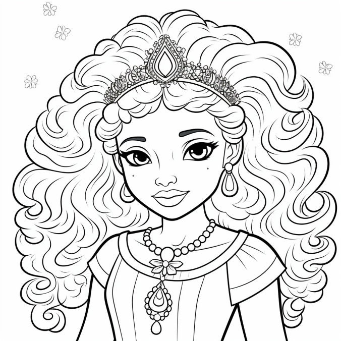 55 Princess Coloring Book Pages: Printable Art for Kids & Adults (PDF ...