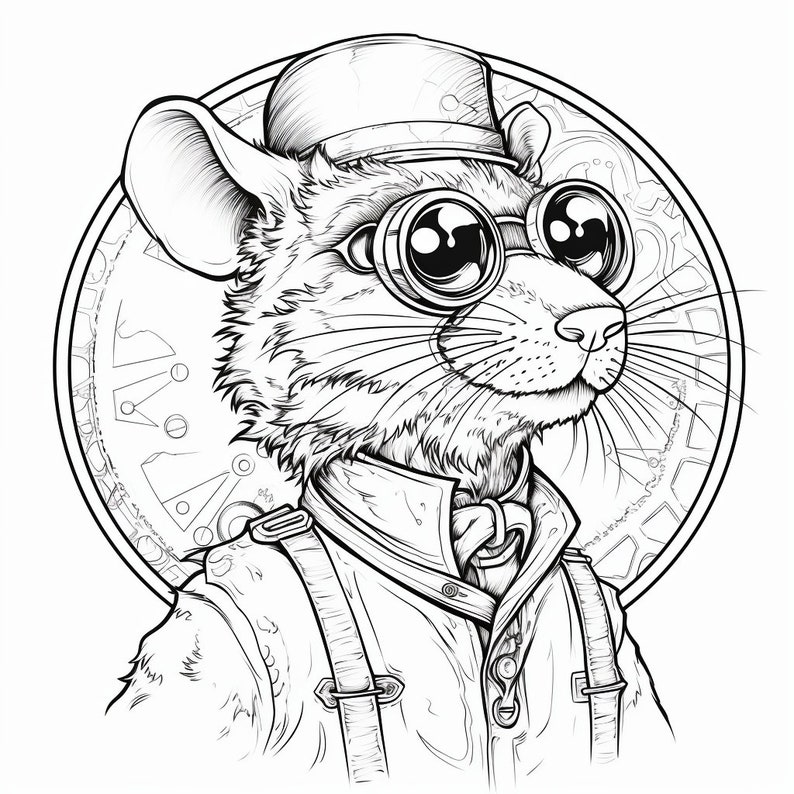 18 Furry Friends Coloring Book Pages, Coloring Pages for Kids and ...