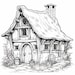 35 Cozy Cottage Coloring Book Pages, Coloring Pages for Kids and Adults ...