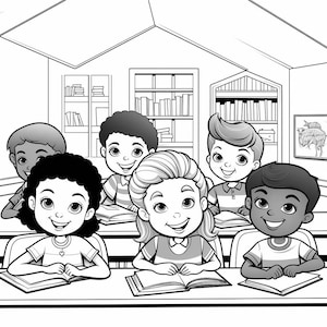 30 Back to School Coloring Book Pages, Coloring Pages for Kids and ...