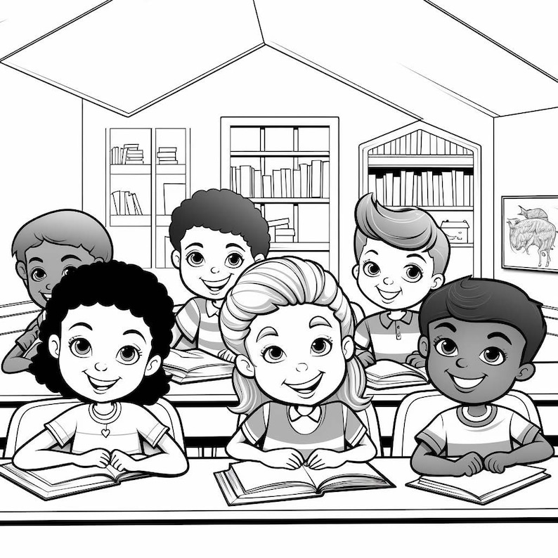 30 Back to School Coloring Book Pages, Coloring Pages for Kids and ...