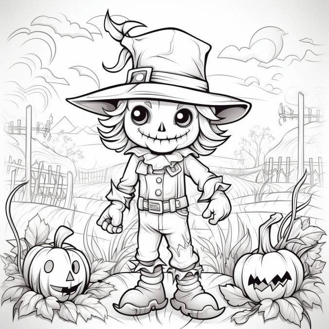 35 Spooky Halloween Coloring Book Pages, Coloring Pages for Kids and ...
