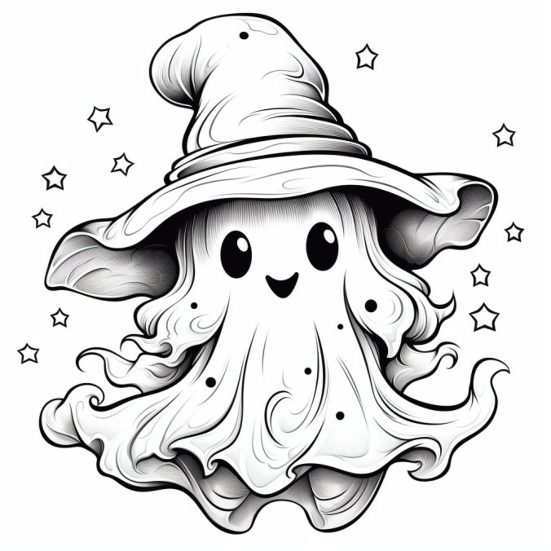 35 Spooky Halloween Coloring Book Pages, Coloring Pages for Kids and ...