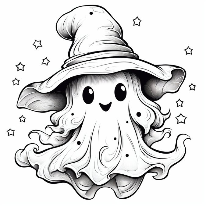 35 Spooky Halloween Coloring Book Pages, Coloring Pages for Kids and ...
